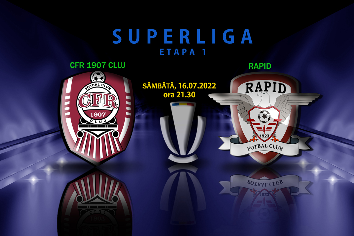 CFR Cluj - Rapid București 1-0. Final nebun în Gruia. VAR-ul a dat ...