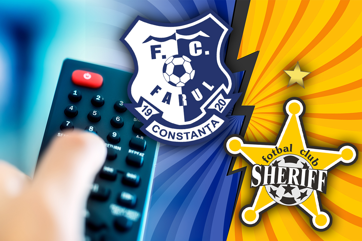 Cine va transmite la TV partida Farul - Sheriff Tiraspol. Ziua și ora ...