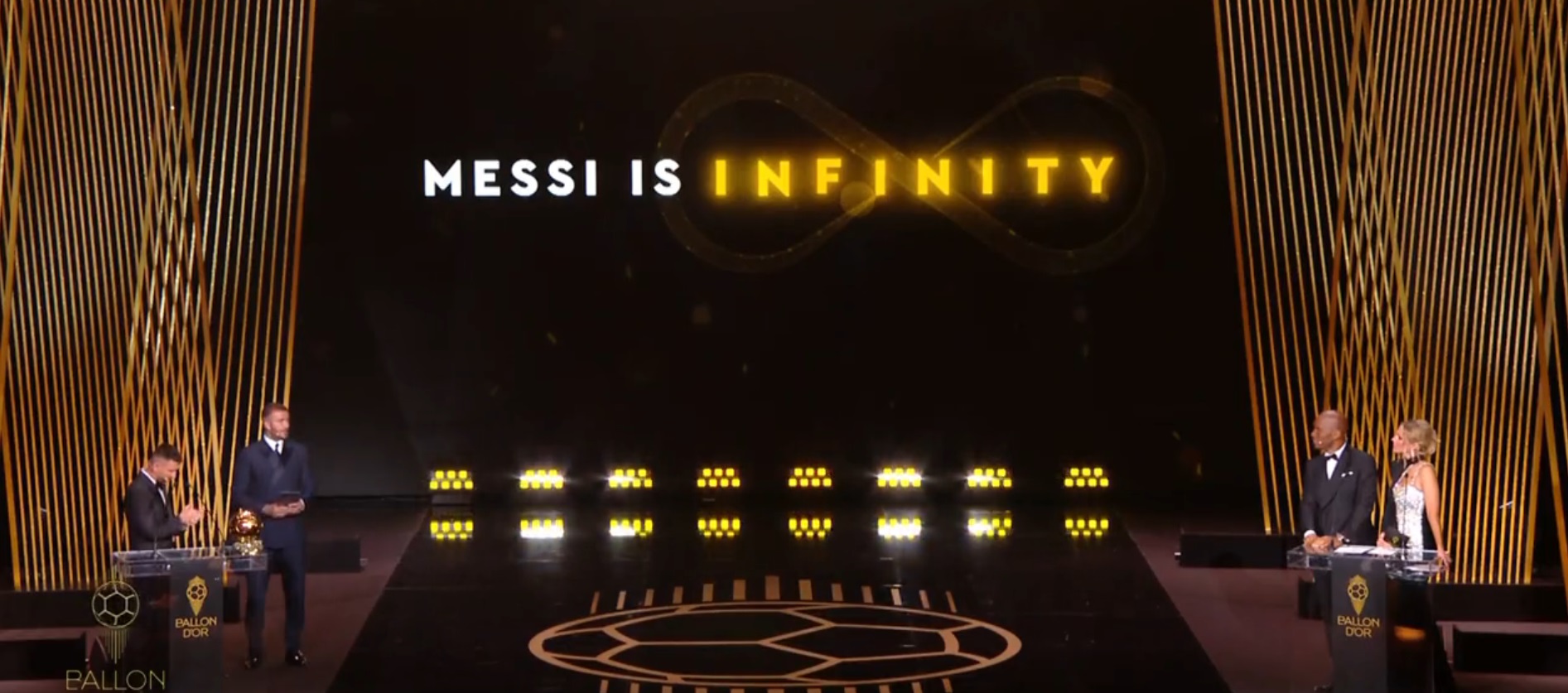 Messi e INFINITUL! Moment fabulos pe scena "Balonului de Aur". Ce a ...