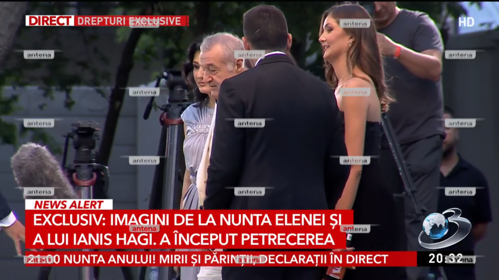 Becali, show la nunta lui Ianis: "Să vă zic ce mi-a spus nevastă-mea ...