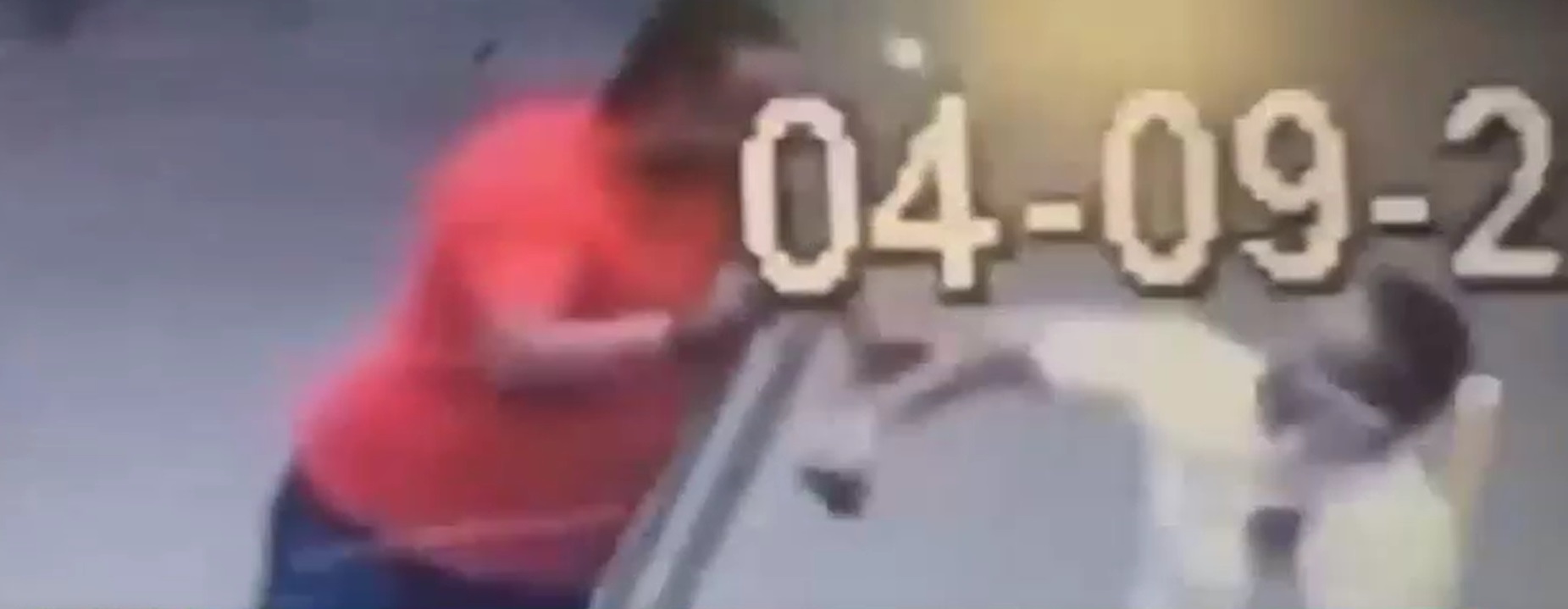Momentul în care Ionel Ganea își lovește vecinul. Totul a fost filmat ...